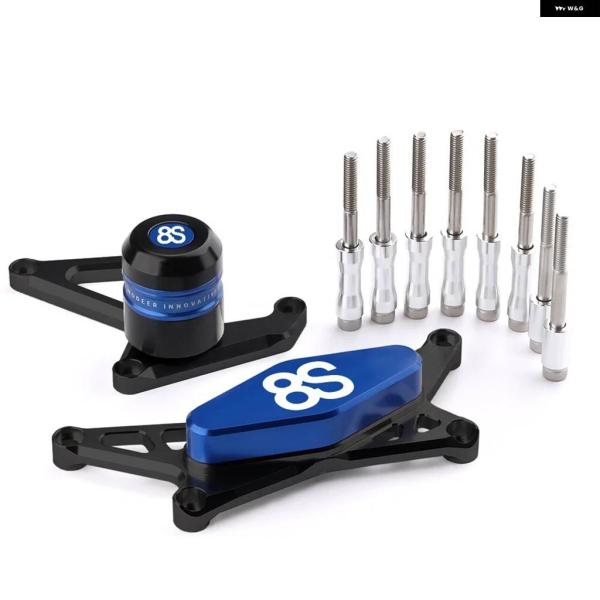 スズキ GSX-8S GSX8S 2023 2024 バイク アルミ落下防止 フレーム スライダー クラッシュ プロテクター パッド GSX 8S カスタム パーツ アクセサリーProtective parts:Frame Protecti...