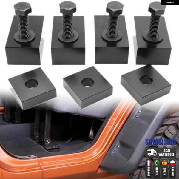 ブラックリアシート サポート リクライニング スペーサー キット 07-19 ジープ ラングラー JL JK アンリミテッド 4ドアリアシートリクライニングキット カスタム パーツ アクセサリーHigh-concerned chemical...