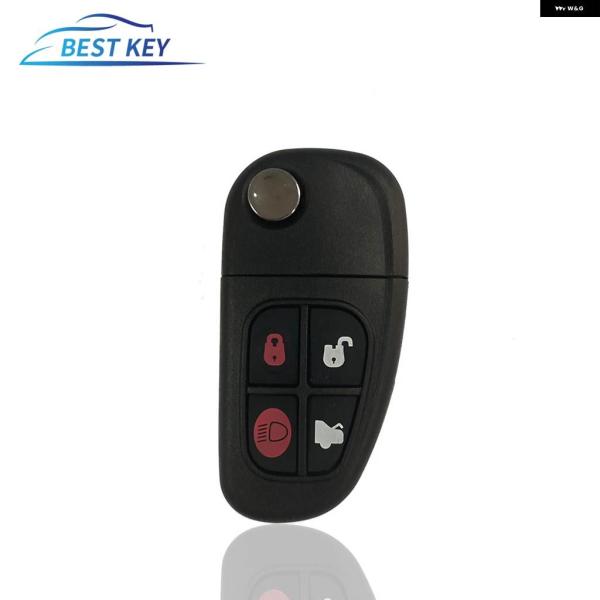 ベストキー カー カーリモートシェルケース ジャガー X Sタイプ 1999-2009 XJ XJR オートスマート コントロール フリップキー カスタム パーツ アクセサリーR/C Function:WithOutCustomizatio...