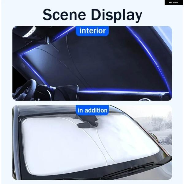 車用UVカットフロントガラス折りたたみ式サンシェード夏対策アイテム車内断熱保温機能 カスタム パーツ アクセサリーPRODUCT APPLICATION SCENARIOS:OTHERCRAFT OF WEAVING:NOT CLOTHIN...