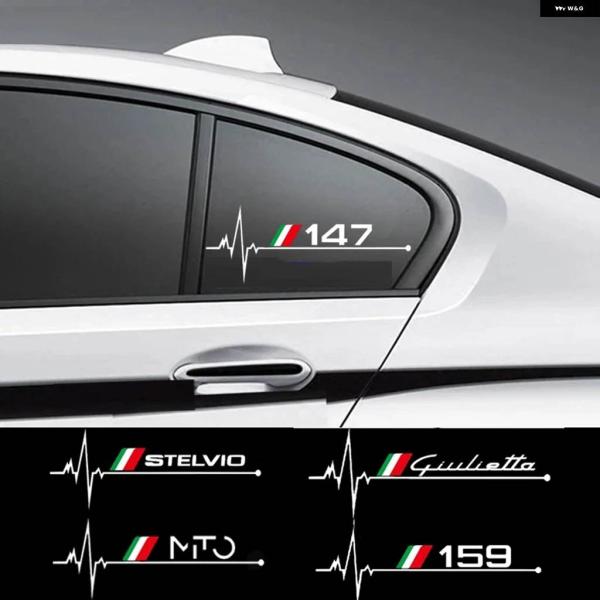 2 個カーボディステッカーアルファロメオ SPORTIVA ジュリアジュリエッタ 159 156 ステルヴィオ 147 ブレラ カスタム パーツ アクセサリーCATEGORY:STICKERSTYPE OF STICKER:CAR BODY...