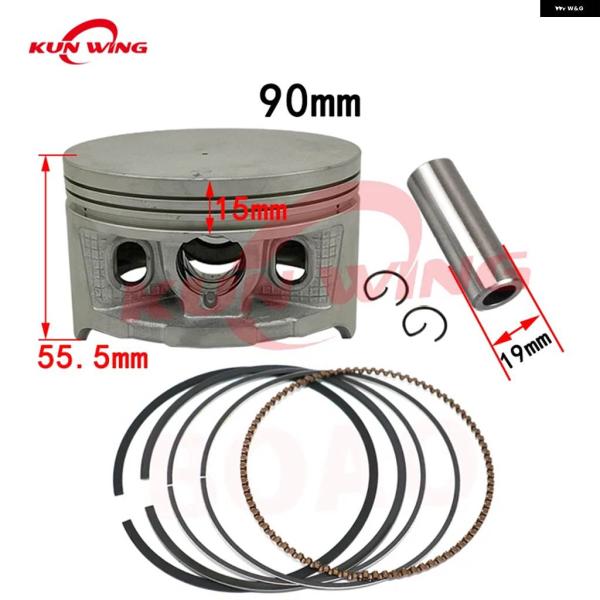 90MM ボア ピストンリングキット ホンダ フォアマン 450 TRX450 TRX 450 S/ES/FE/FM 4X4 1998-2004 13101-HN0-A00 13010-HN0-A02 カスタム パーツ アクセサリーMODE...