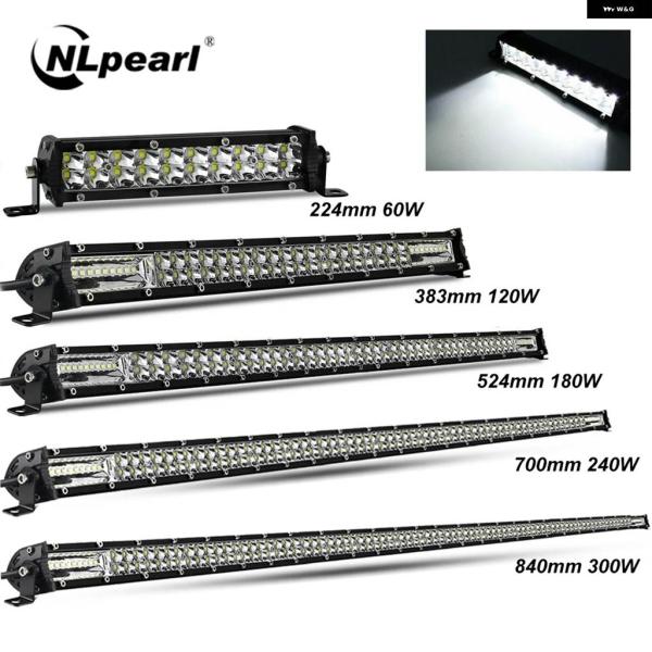 スリム 8 インチ 20 インチ 32 インチ LED ライトバー オフロード 12V 24V LED ライトバー/ワークライトカーコンボ 4X4 LED バー ジープ トラック ATV SUV 12V 24V カスタム パーツ アクセサリ...