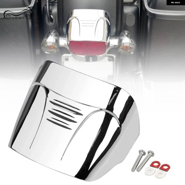 オートバイクロームテールライトバイザー ハーレー ツーリング エレクトラ ストリート ロード グライド キング ダイナ スポーツスター ソフテイル ファットボーイ 1973-2020 カスタム パーツ アクセサリーPROTECTIVE PA...