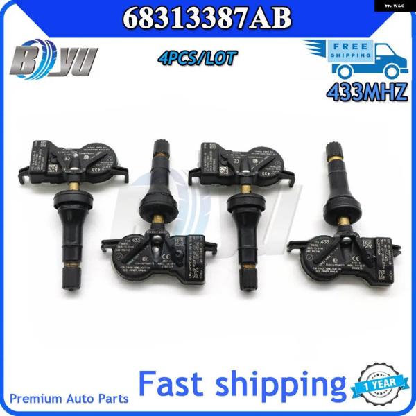 68313387AB 433MHZ TPMS タイヤエア圧センサー クライスラー パシフィカ 200 ダッジ デュランゴ ダート ジープ グランドチェロキー レネゲード フィアット カスタム パーツ アクセサリーHIGH-CONCERNED...