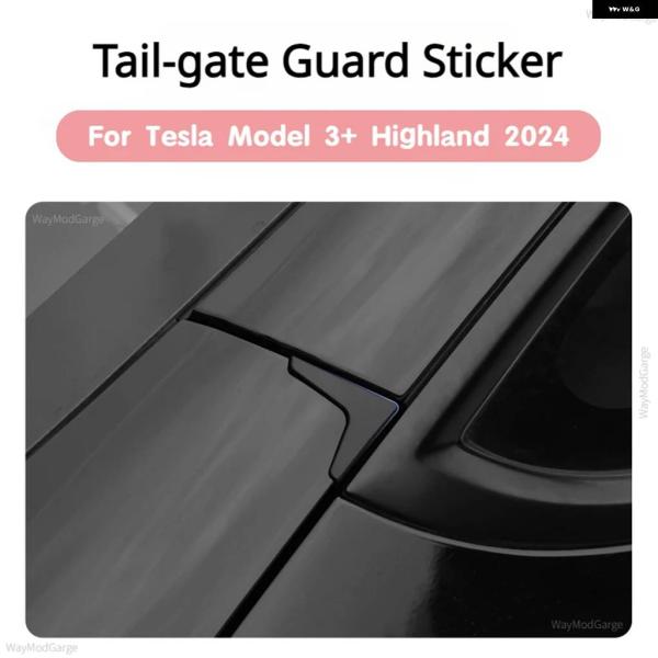 テスラ モデル3+ ハイランド 2024 車用ドアプロテクター ストリップガード スクラッチクラッシュカバー テールゲートガード ステッカー 車 カスタム パーツ アクセサリーHIGH-CONCERNED CHEMICAL:NONEORIG...