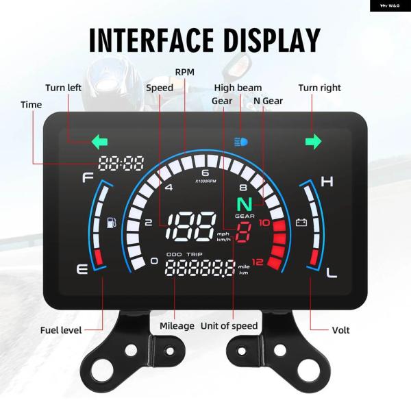 オートバイ計器カスタム LCD計器 RPM ランニング距離 デジタルダッシュボード HONDA EX5 DREAM/EX5 IPOWED カスタム パーツ アクセサリーHIGH-CONCERNED CHEMICAL:NONESPECIAL ...