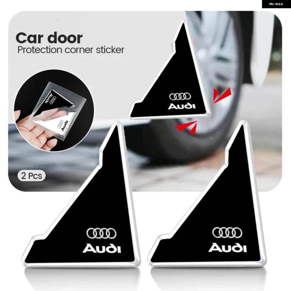 シリコン製車ドアコーナーカバー 傷防止ステッカー 2枚セット アウディ S7 SQ7 A3 A5 A6 A7 A8 A8L Q1 Q3 Q4 Q5 Q6 Q7 Q8 TT カスタム パーツ アクセサリーCATEGORY:3DTYPE OF ...