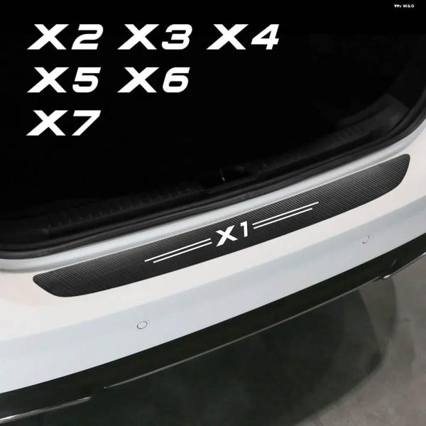 トランクステッカー リアバンパープロテクター デカール BMW X1 E84 F48 X5 E53 E70 F15 G05 X3 E83 X6 E72 F39 X4 F26 X7 カスタム パーツ アクセサリーCATEGORY:3DTYPE...