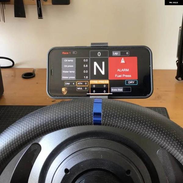 シミュレーションレーシング モバイルフォンホルダー THRUSTMASTER T300 RS フォンホルダーマウントブラケット カスタム パーツ アクセサリーMATERIAL:PLAORIGIN:MAINLAND CHINASIMULATI...