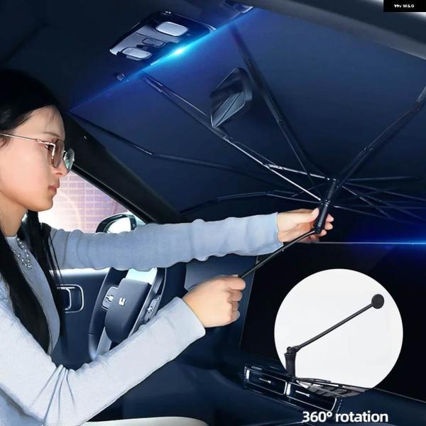 車用サンシェード フロントガラス 傘 フロントサンシェード パラソル 折りたたみ式 カーシート 断熱 車 カスタム パーツ アクセサリーPRODUCT APPLICATION SCENARIOS:OTHERCRAFT OF WEAVING:...