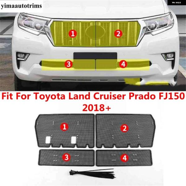 トヨタ ランドクルーザー プラド FJ150 2018 - 2020 フロント グリル インサート網ネットキット カスタム パーツ アクセサリーHigh-concerned chemical:NoneExternal Testing Cer...