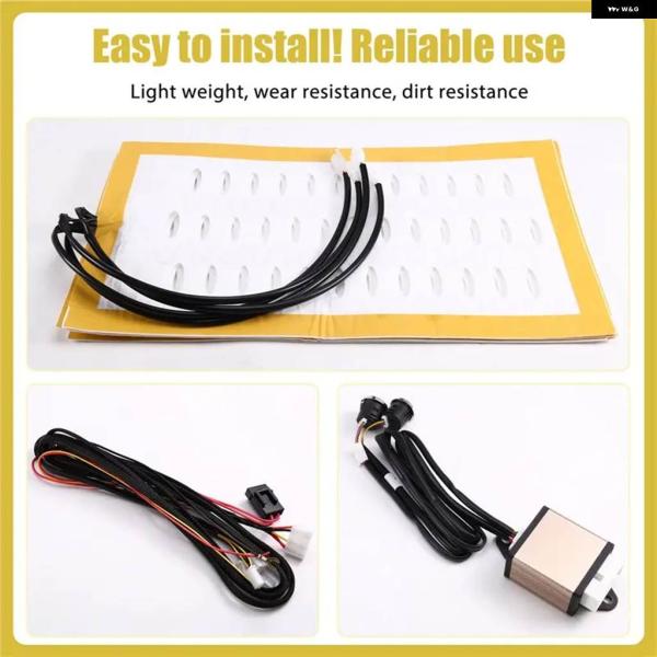 カーシートヒーター 加熱 パッド 12V 内蔵加熱機能 3段階デュアル ラウンド コントロール スイッチ システム ハーネス カスタム パーツ アクセサリーHigh-concerned chemical:NoneItem Type:Seat...