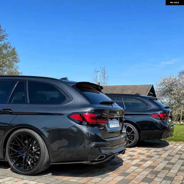 BMW G31 5シリーズ ツーリング 520D 530I 530D 540I M550I 2017-2023用リア トランク スポイラー ウィング チューニングスポイラー キャップ カスタム パーツ アクセサリーHigh-concerne...