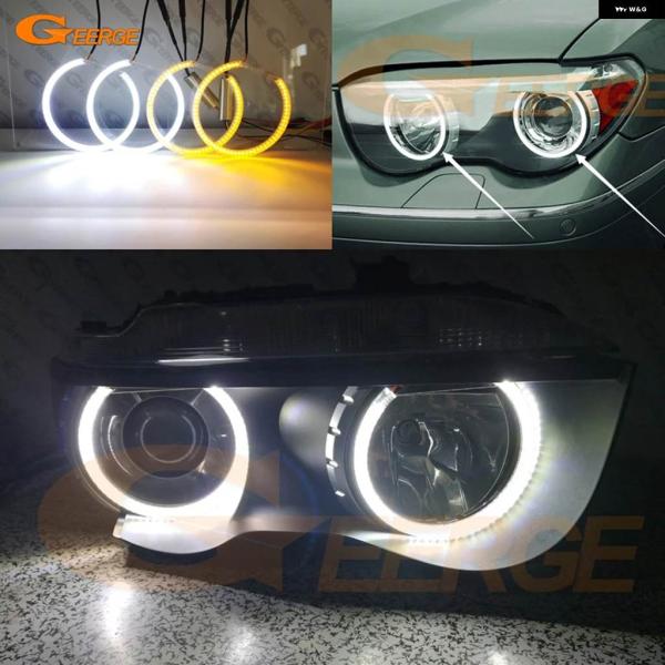 BMW 7シリーズ E65 E66 フェイスリフト前モデル 2002〜2005年式用 スイッチバック式 デイタイム ランニングライト DRLウィンカー LED エンジェルアイ キット ハロリング カスタム パーツ アクセサリーHigh-co...