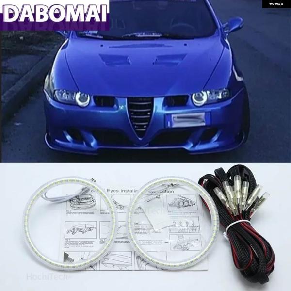DRL アルファロメオ 147 2000 - 04 ハロゲン ヘッドライト SMD LED エンジェルアイ キット 優ライト性能 カスタム パーツ アクセサリーHigh-concerned chemical:NoneModel Name:S...