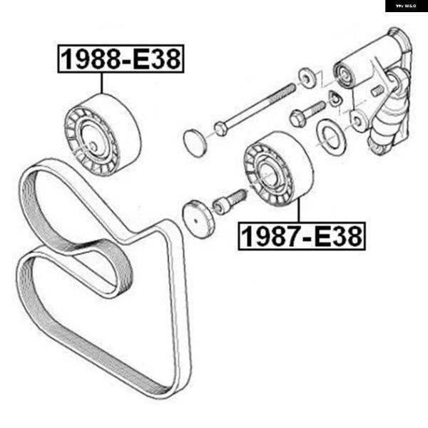 ベルト テンショナー アイドラ プーリー 11281748130 BMW E46 325 330 E39 528 530 E53 X5 カスタム パーツ アクセサリーHigh-concerned chemical:NoneOrigin:Ma...