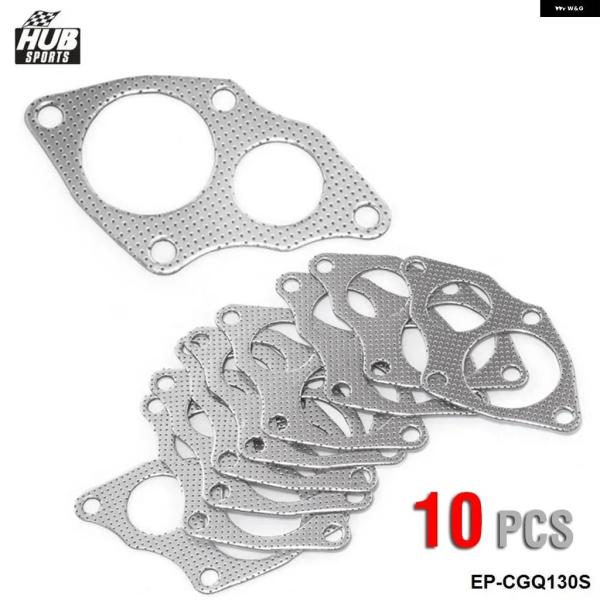 10個 パフォーマンス 5ボルト ターボダウン パイプ へガスケット 三菱 EVO 1-3 / 4G63 HU-CGQ130S カスタム パーツ アクセサリーProduct Type:Engine AccessoriesSpecial Fe...
