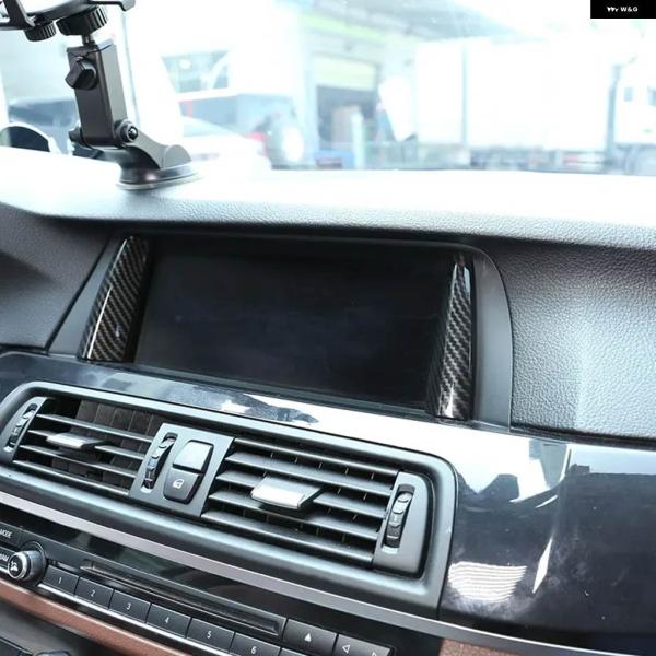 BMW 5シリーズ F10 2014-2017 ABS カーセントラル コントロール ナビゲーション ディスプレイ 画面両側カバー トリム ステッカー カスタム パーツ アクセサリーHigh-concerned chemical:NoneI...