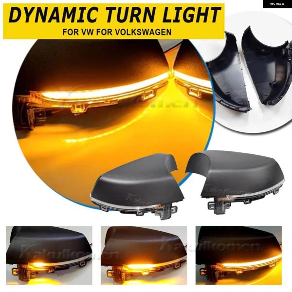 LED ダイナミックウィンカー ライト フォルクスワーゲン VW ポロ MK5 6R 6C 2009-2017 車用サイドウイング ミラー インジケーター ブリンクランプ カスタム パーツ アクセサリーHigh-concerned chem...