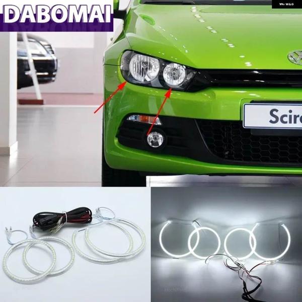DRL フォルクスワーゲン VW シロッコ 非プロジェクター ハロゲン ヘッドライト SMD LED エンジェルアイ キット 優ライト性能 カスタム パーツ アクセサリーHigh-concerned chemical:NoneModel N...