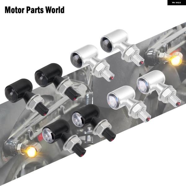 オートバイ ウィンカーLED ライト フロントリア インジケーター ウインカーランプ ハーレー ツーリング ソフテイル ダイナ スポーツスター BMW カスタム パーツ アクセサリーBattery Included:NoHigh-conce...