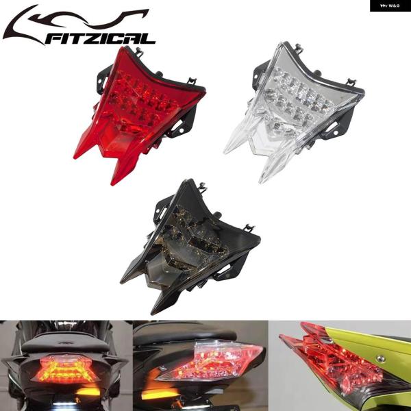 オートバイ LED 一体型ウインカー テールライト テールブレーキウィンカーライト BMW HP4 2012-2015 S1000RR 2010-2017 S1000R 13-17 カスタム パーツ アクセサリーBattery Includ...
