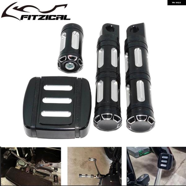オートバイ フットレスト ペダル フットペグ ブレーキペダルカバー クラッチブレーキペダル パッド シフター ペグ ハーレー ダイナファットボーイ ソフテイル XG カスタム パーツ アクセサリーHigh-concerned chemica...