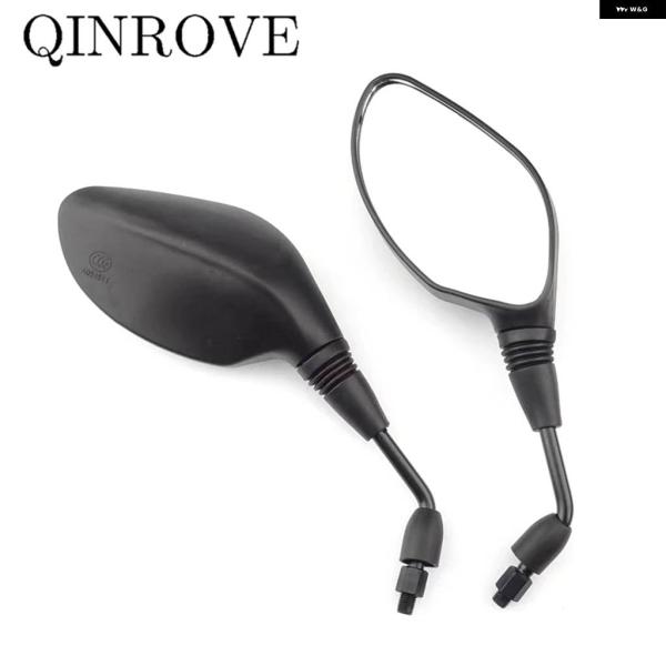 8/10MM オートバイ バックミラー クリアガラス ABS サイド凸面ミラー カワサキ Z900RS VERSYS650 ヤマハ MT07 NVX155 カスタム パーツ アクセサリーHigh-concerned chemical:Non...