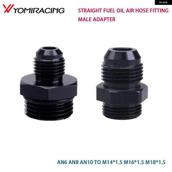 AN6 AN8 AN10 AN へ M14/M16/M18X1.5 ネジ ストレート燃料オイルエアホース TING オス アダプター 車 カスタム パーツ アクセサリーSpecial Features:fuelItem Weight:0.0...