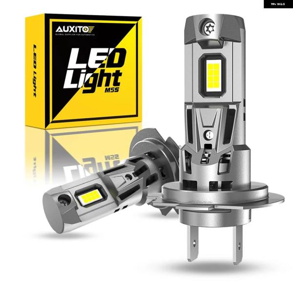 ファン H7 LED CANBUS ヘッドライト バルブ 2個 22000LM ミニ 360 ライティング H7 CSP LED チップ ヘッドランプ 12V 6500K ホワイト カスタム パーツ アクセサリーHigh-concerned...