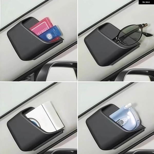 メガネ スマホ用車載 オーガナイザー - 滑り止めデュアルコンパートメントデザインSUVセダン対応 カスタム パーツ アクセサリーHigh-concerned chemical:NoneType:Seat Crevice Storage B...