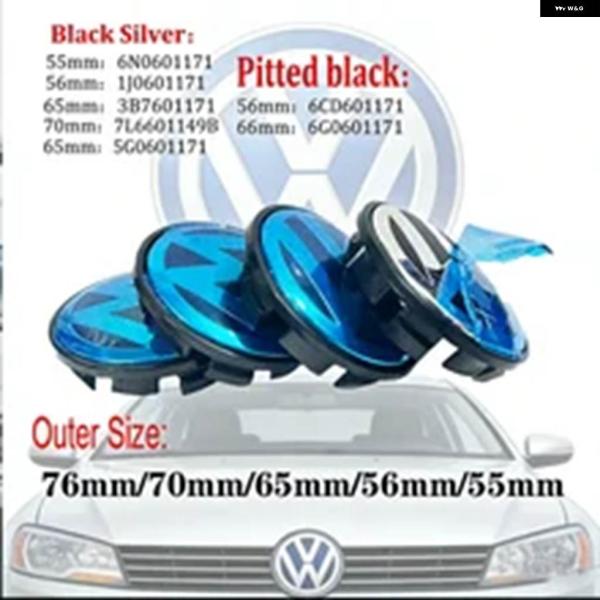 4個 55MM 56MM 65MM 70MM 76MM ホイールセンターキャップ ハブカバー バッジ VW フォルクスワーゲン 3B7601171 カスタム パーツ アクセサリーHigh-concerned chemical:NoneOri...