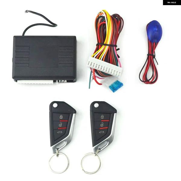 12V 車載リモートセントラルドアロックキーレス システム リモート コントロール カーアラーム システム セントラルロッキングセントラルキット 2 リモコン カスタム パーツ アクセサリーHigh-concerned chemical:N...