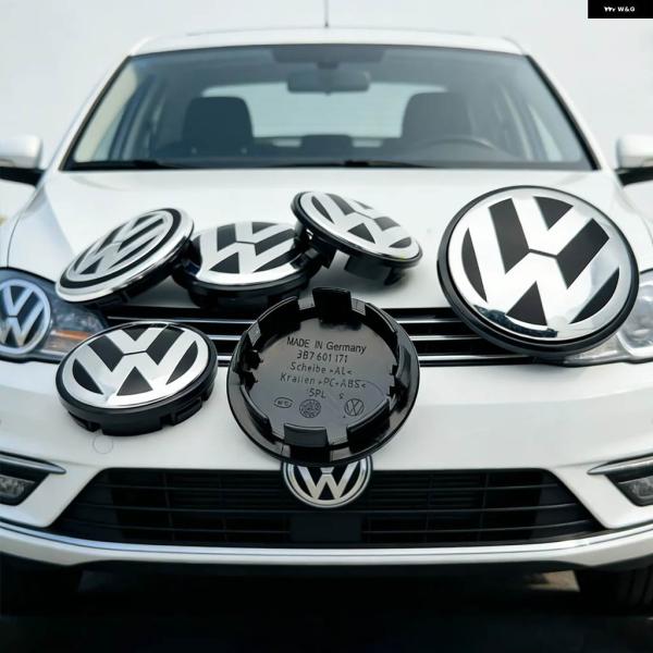 4個 55MM 56MM 65MM 70MM 76MM ホイールセンターキャップ ハブカバー バッジ VW フォルクスワーゲン ゴルフ シャラン パサート ティグアン カスタム パーツ アクセサリーHigh-concerned chemic...