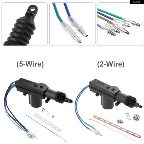 2/5 ワイヤー式電動リモートセントラルドアロック アクチュエーター 12V パワーロック システム シングルガン カスタム パーツ アクセサリーHigh-concerned chemical:NoneItem Height:3 cmIte...
