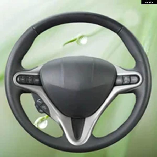 IZE DIY 旧型 シビック 8 2006 2007-2011 3本スポーク カー ステアリングホイール カバー ホンダ シビック カスタム パーツ アクセサリーHigh-concerned chemical:NoneSize:25*10...