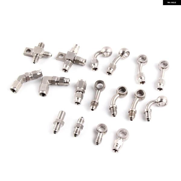 AN3 オートバイ 油圧 ブレーキ オイルホース ライン バンジョー ティング M10X1 ステンレス 10MM カスタム パーツ アクセサリーHigh-concerned chemical:NoneOther Part Number:Br...