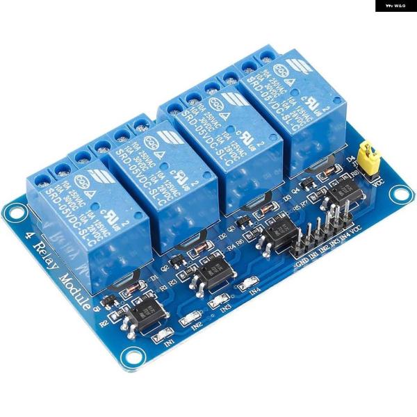 4リレー モジュール 5V 4チャンネルリレー モジュール ARDUINO R3 1280 ARM PIC AVR STM32対応 カスタム パーツ アクセサリーEU LVD Voltage:Low voltage: Below 50Vac...