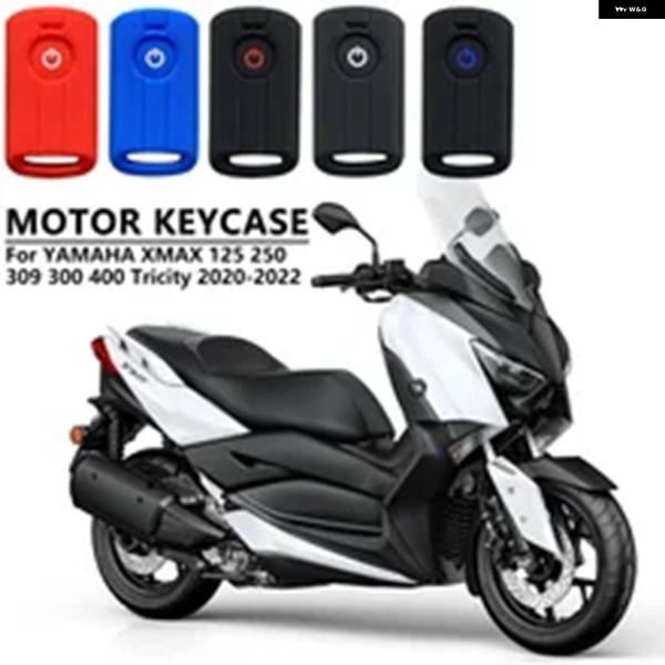 シリコン製モーターキーカバー ケースシェル ヤマハ XMAX 125 250 309 300 400 TRICITY 2020 2021 2022 TMAX TECH MAX キー チェーン カスタム パーツ アクセサリーProtectiv...