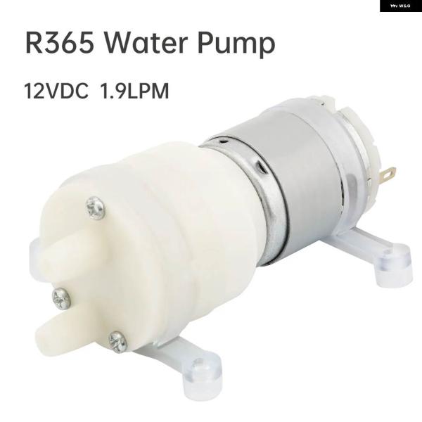 1個 R365 マイクロウォーター ポンプ モーター DC 12V 自吸式 ポンプ 静音電動 ダイヤフラム ポンプ モーター 大フロー 1.5〜1.9L/分 カスタム パーツ アクセサリーDoes it include batteries:...