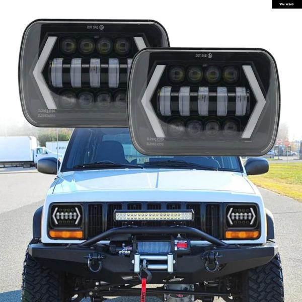 7X6インチ 5X7インチ 防水 LED プロジェクター ヘッドライト HI-LO ビーム DRL ジープ チェロキー XJ カーアクセサリー カスタム パーツ アクセサリーHigh-concerned chemical:NoneVolta...