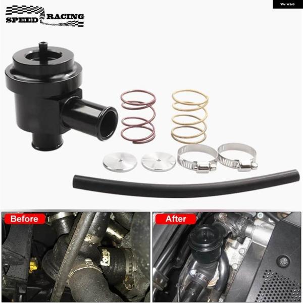 再循環ダイバーター 25MM ブローオフ バルブ ターボ BOV ダンプ バルブ フォルクスワーゲン ゴルフ ジェッタ 00-05 アウディ 1.8T 2.7T 98-06 カスタム パーツ アクセサリーMaterial:AluminumM...