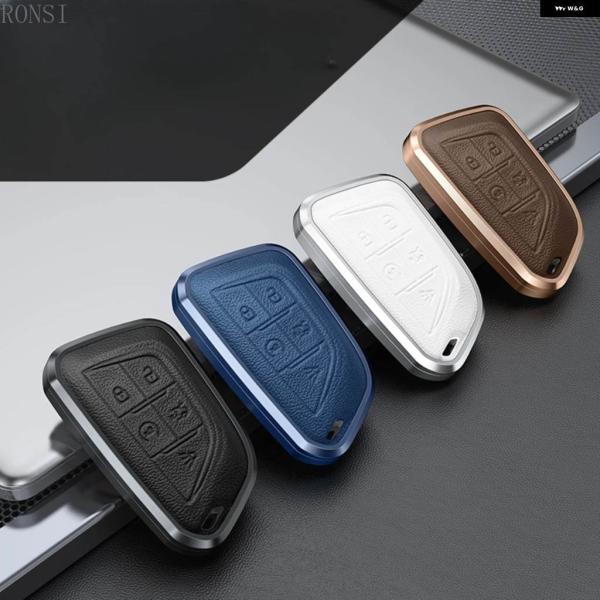 レザー製カーキーカバー ケースシェル キャデラック CT4 CT5 ATS CT6 XT5 ESV SRX STS XTS CT4-V C8 エスカレード コルベット カスタム パーツ アクセサリーHigh-concerned chemic...
