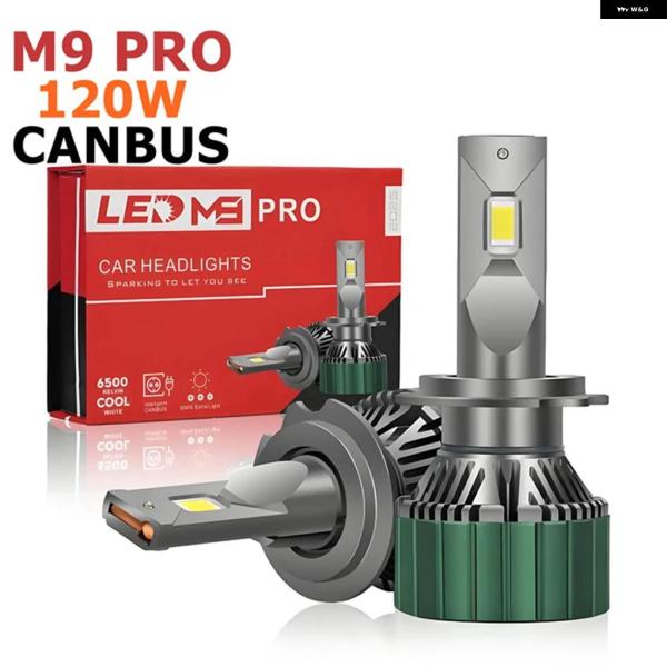 M9 PRO 120W LED ヘッドライト バルブ 12000LM H7 ターボ CSP ダイオード 6500K ヘッドランプ 12V 高輝度ライト カスタム パーツ アクセサリーHigh-concerned chemical:NoneW...