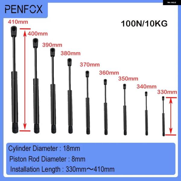1個 330-410MM 10KG/100N ストラットバー ガス スプリング サポート トランク ボンネット 車 キャラバン ドア 窓 ハッチ ボート バス カスタム パーツ アクセサリーHigh-concerned chemical:N...