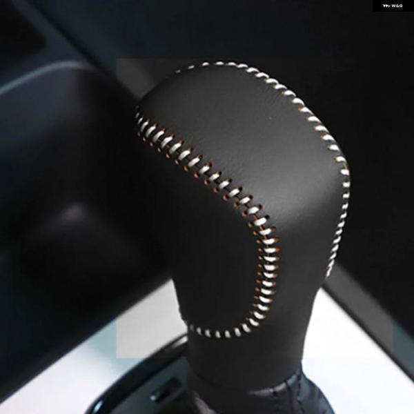 レザー製カー ギア シフト カラーヘッドノブハンドブレーキ グリップ カバー ホンダ シビック 2016-2019 - 21 アコード 2014 - 2019 カスタム パーツ アクセサリーHigh-concerned chemical:N...