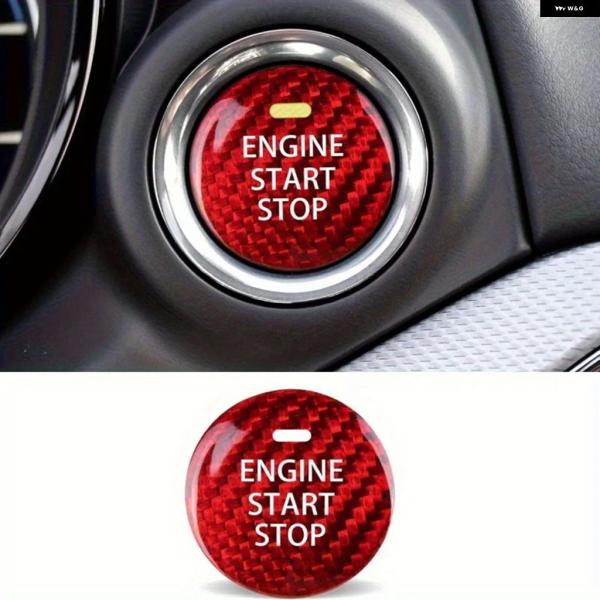 キーレス エンジン スタートストップ プッシュ ボタン カバー 装飾 ステッカー マツダ 3 6 CX-3 CX-5 CX-9 MX-5 MIATA カスタム パーツ アクセサリーHigh-concerned chemical:NoneSt...