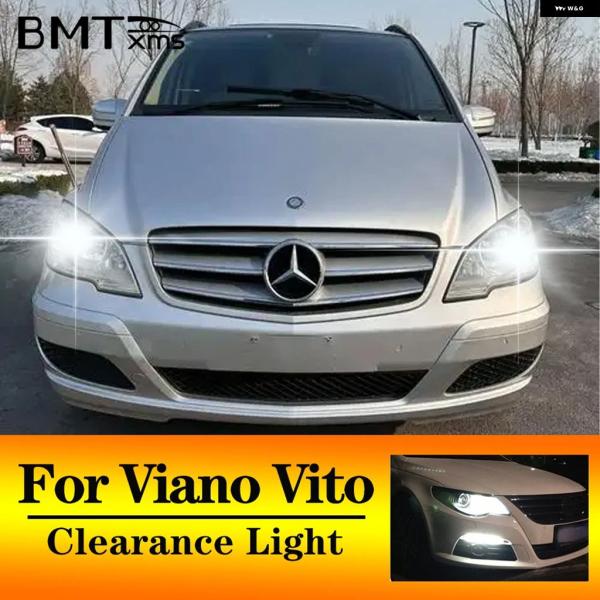 2個 T10 W5W LED クリアランスライト パーキング ランプ CANBUS メルセデス ベンツ VIANO VITO W638 W639 W447 1996-2018 2000 2010 2015 カスタム パーツ アクセサリーHi...