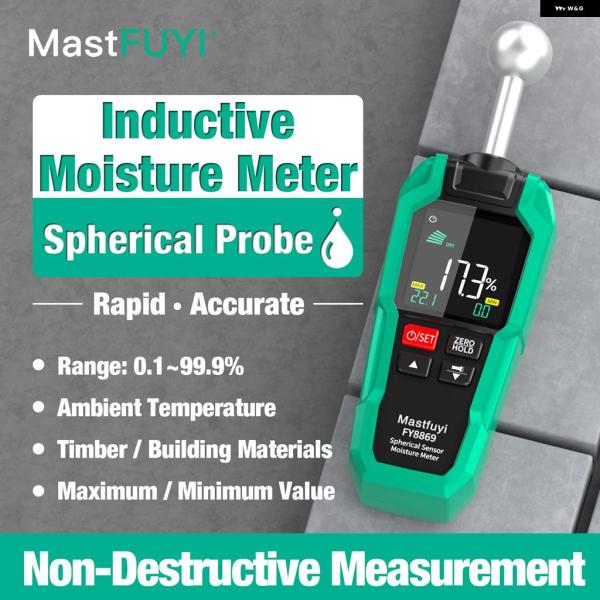 MASTFUYIピン レス水分計 水漏れ探知機 非侵襲型ボールセンサー 木材 乾式壁 床材 ハウジング キャンピングカー カスタム パーツ アクセサリーBattery Included:NoHigh-concerned chemical:N...